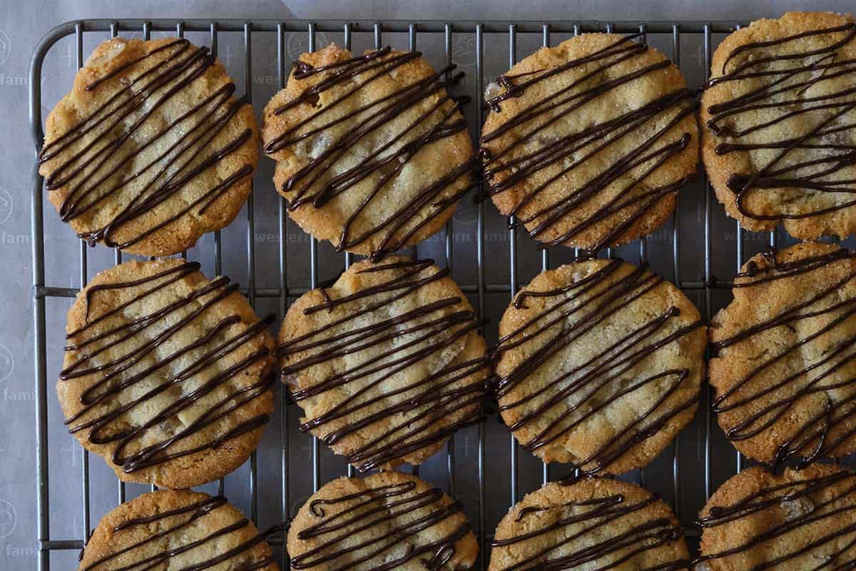 Triple Ginger Cookie Recipe with Dark Chocolate Drizzle